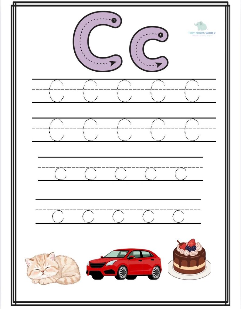 Alphabet Tracing Worksheet A-Z | Uppercase & Lowercase Letter Practice ...