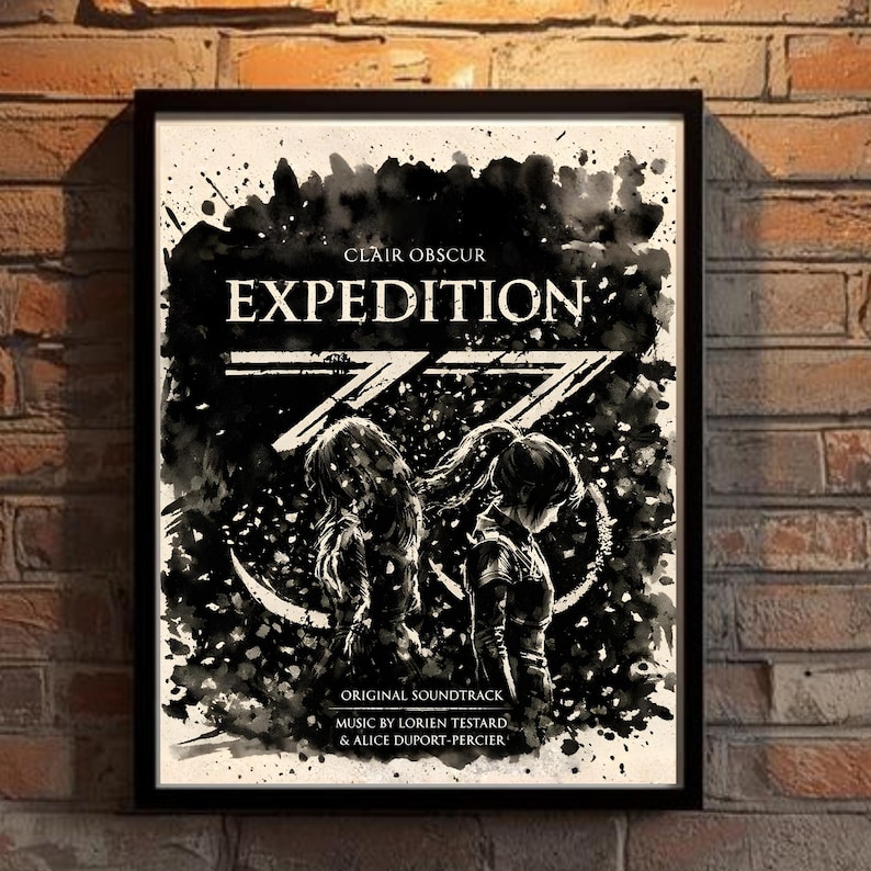 Expedition 33 Wall Art Print - Clair Obscur Ink-style Rolled Poster ...