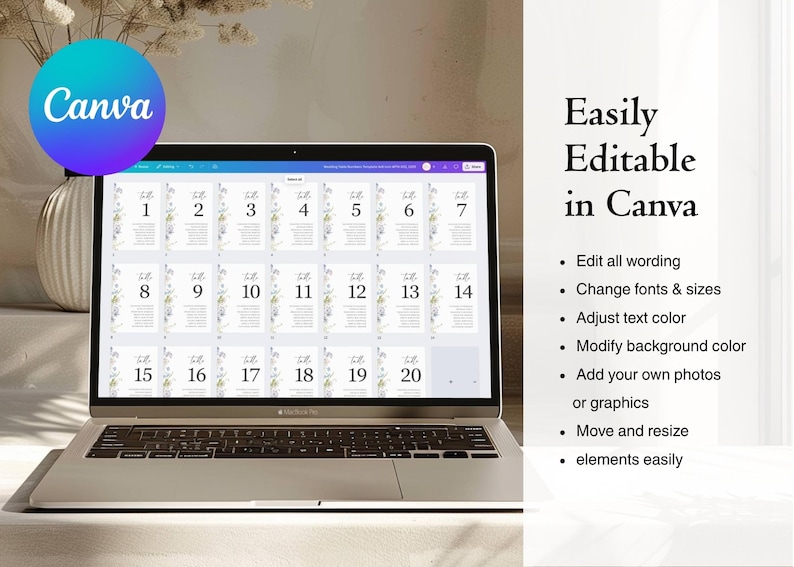 Editable Wedding Seating Chart Sign Canva Template Travel Theme Photo ...