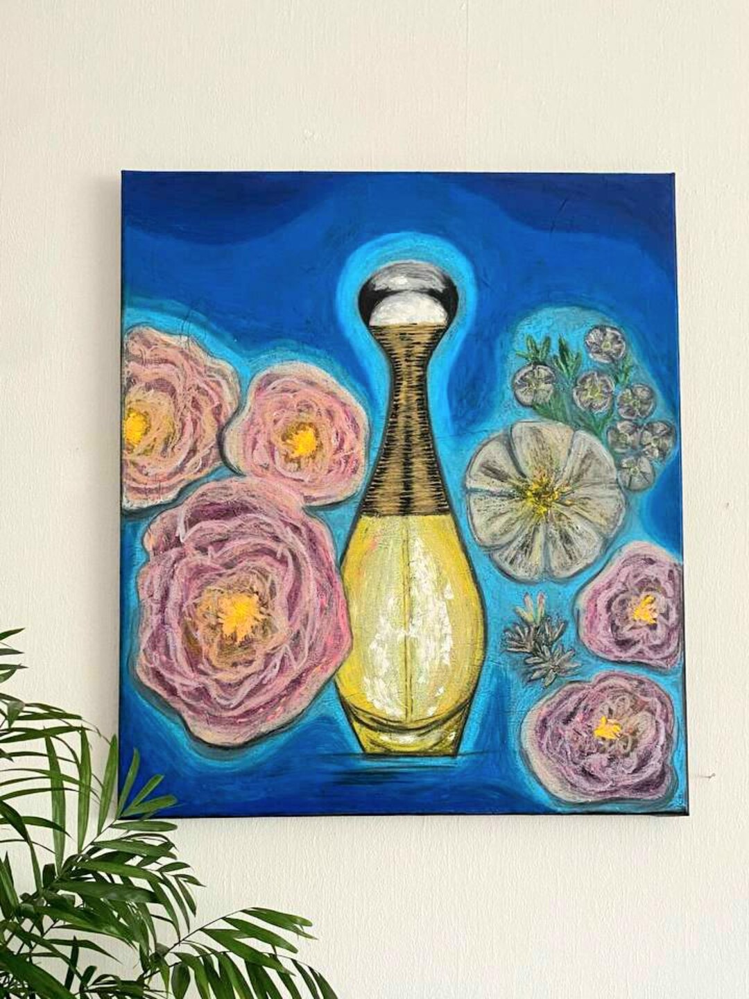 Image 70×60 Perfume Paris Dior Perfume Art Hand-painted Original Oil ...