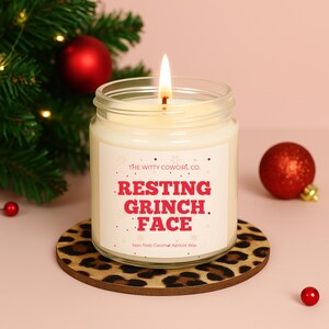 Resting Grinch Face Candle - Etsy