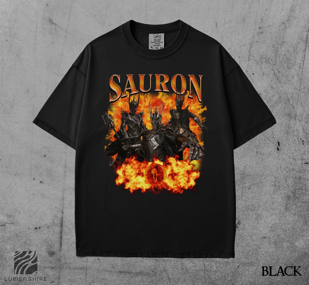 Sauron Lord of the Rings T-shirt, Eye of Mordor Graphic Tee - Etsy