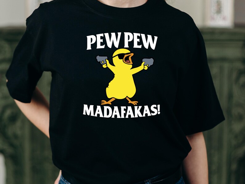 Pew Pew Madafakas Duck Meme Design, Funny Graphic (PNG, SVG Digital ...