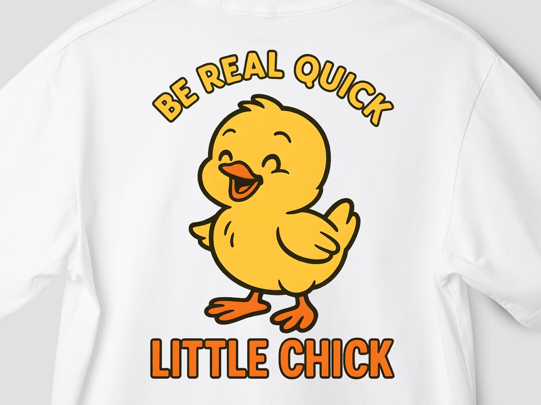 Be Real Quick Little Chick SVG PNG, Cute Funny Chick Design, Adorable ...