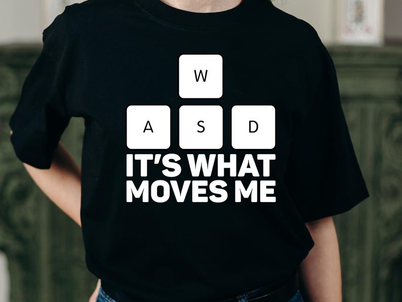 WASD Gamer Humor PNG SVG, Gaming Quote Graphic Design - Etsy