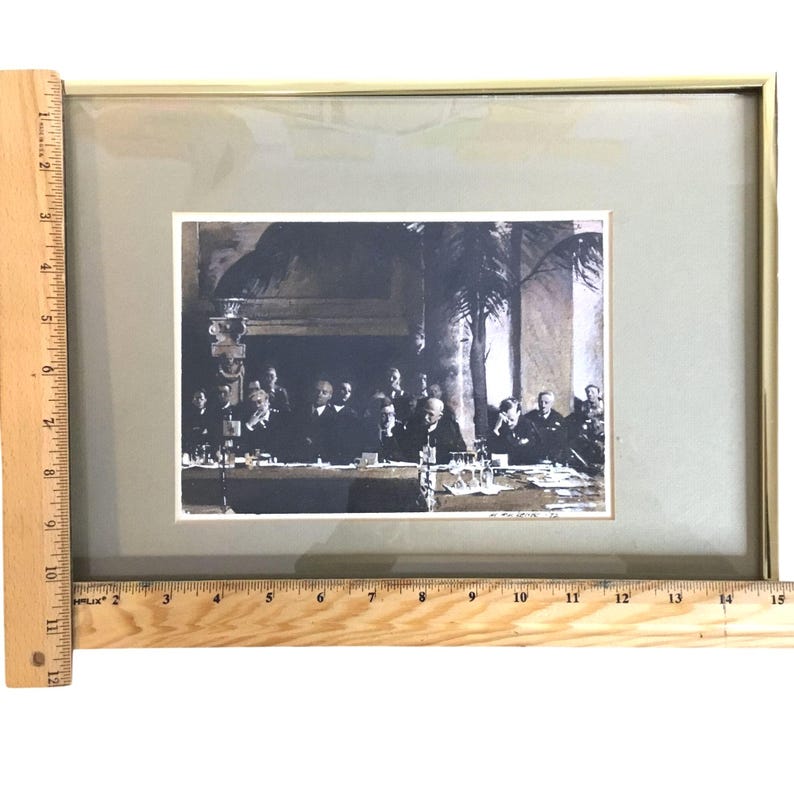 Malcolm N Mackenzie “diplomats” Mixed Media Art, 1974 Salmagundi ...
