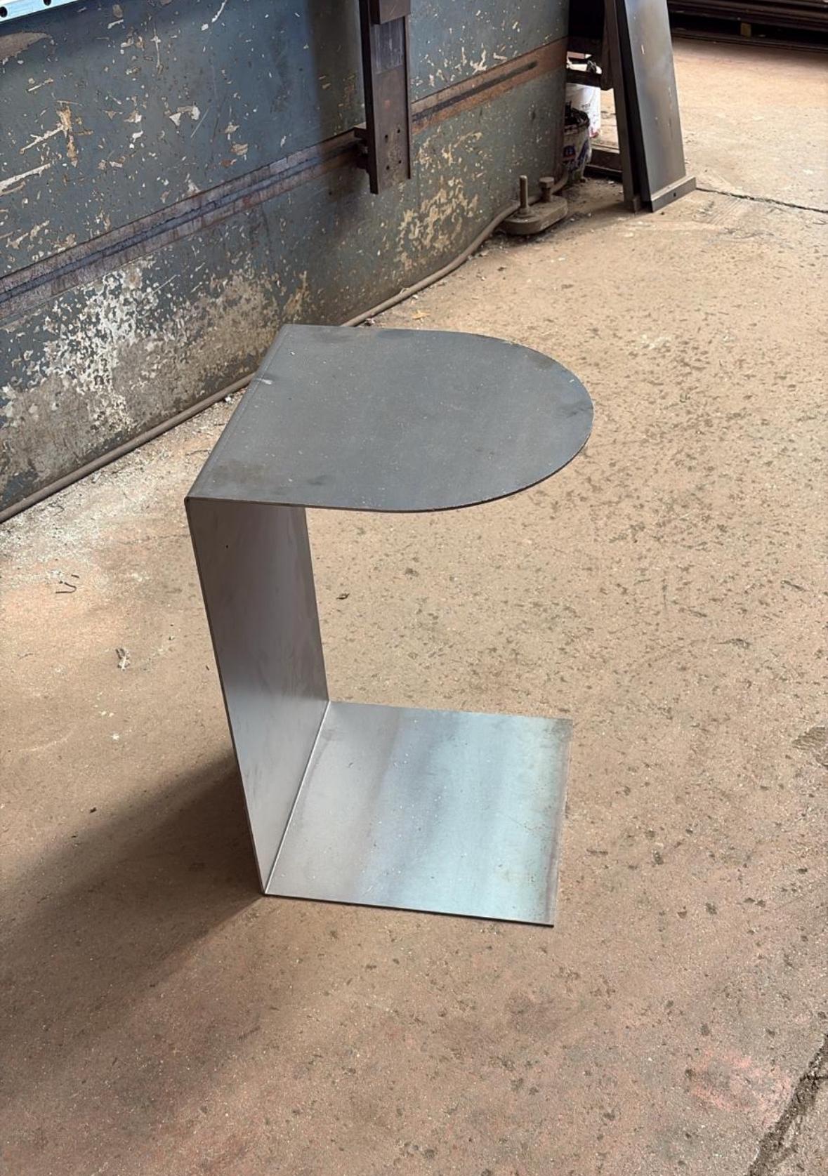 Modern C- Shaped Metal Side Table - Etsy
