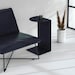 Modern C- Shaped Metal Side Table - Etsy
