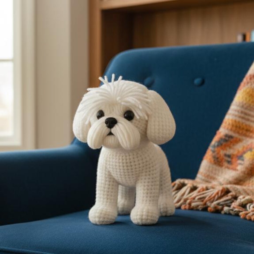 Shih Tzu Crochet Pattern Amigurumi Puppy Plush Toy (PDF) - Etsy UK