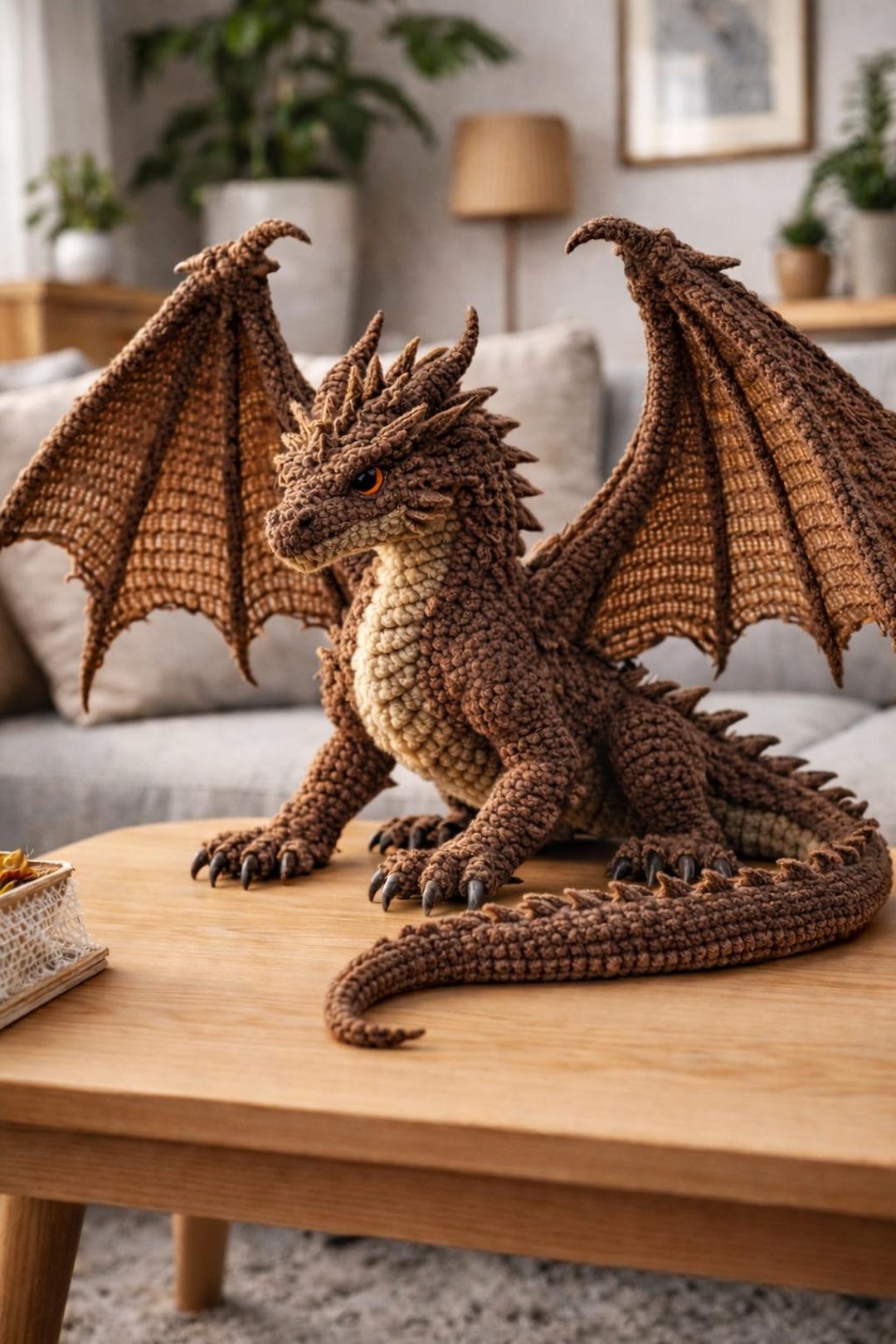 Realistic Crochet Dragon Pattern PDF – Giant Amigurumi Dragon With ...