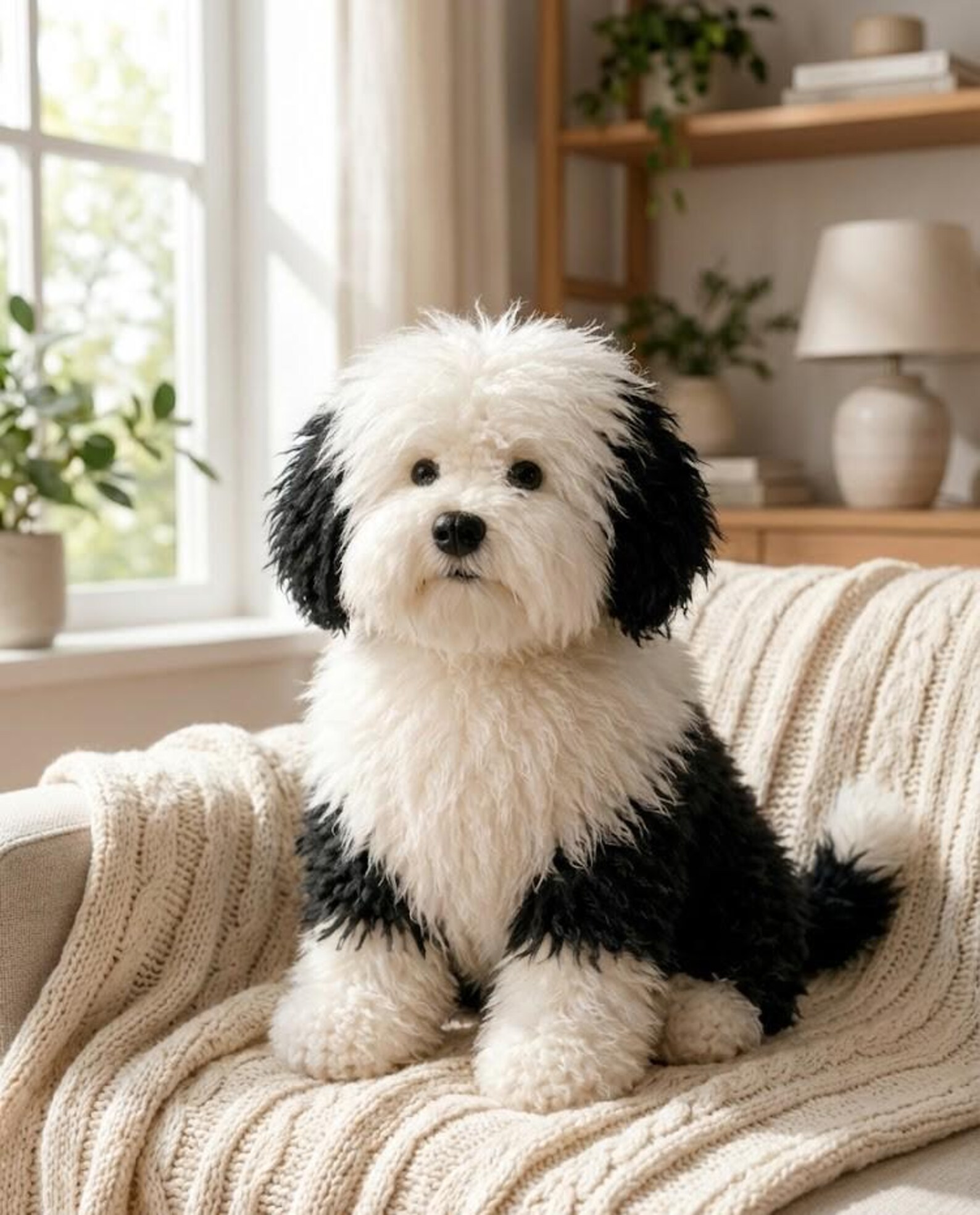 Realistic Bobtail Dog Crochet Pattern PDF • Fluffy Plush Dog Toy DIY ...