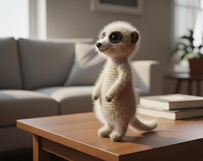 Realistic Meerkat Amigurumi Crochet Pattern PDF, Stuffed Animal Toy ...