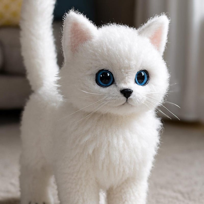 Cat Plush Fluffy - Etsy