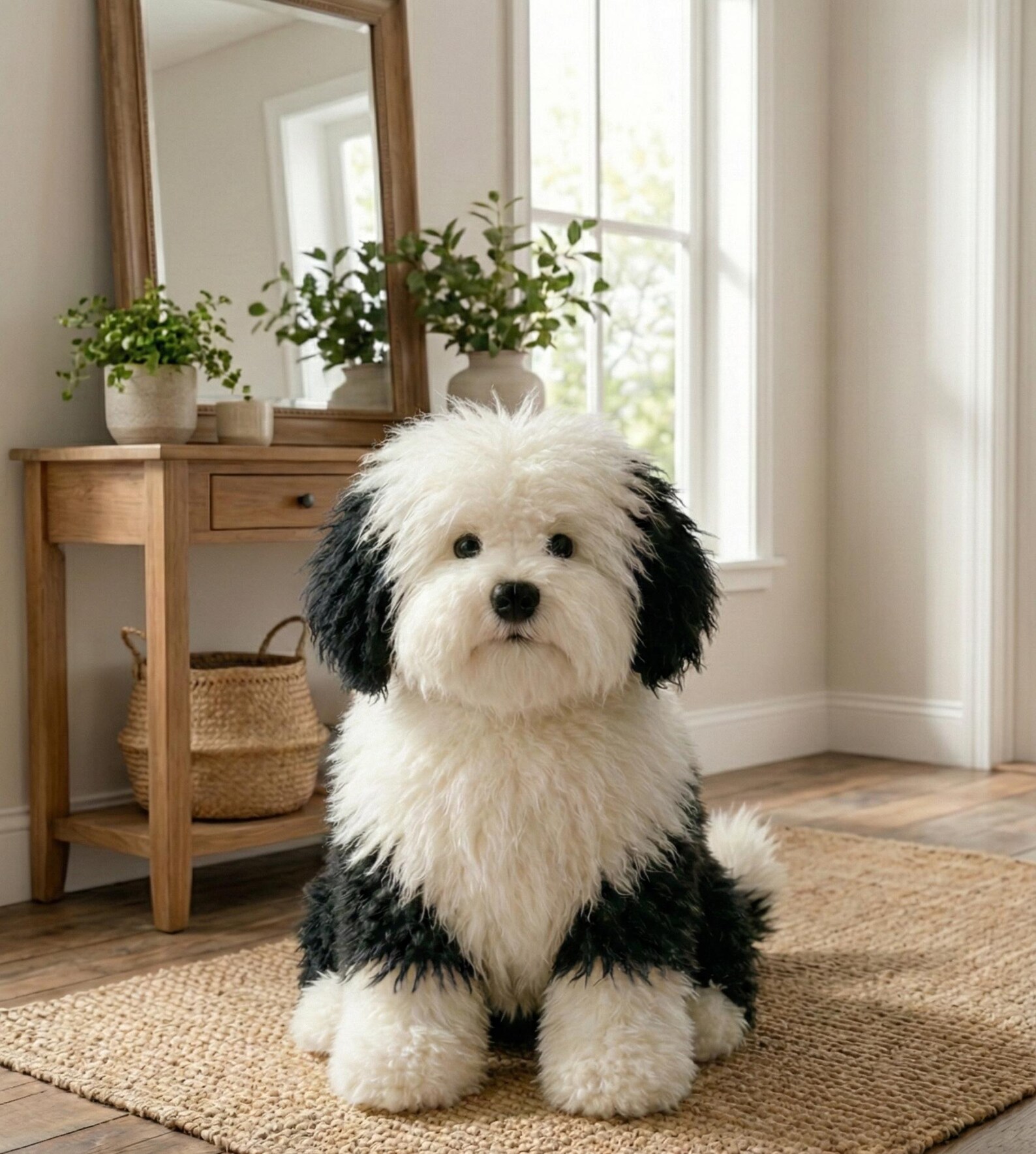Realistic Bobtail Dog Crochet Pattern PDF • Fluffy Plush Dog Toy DIY ...