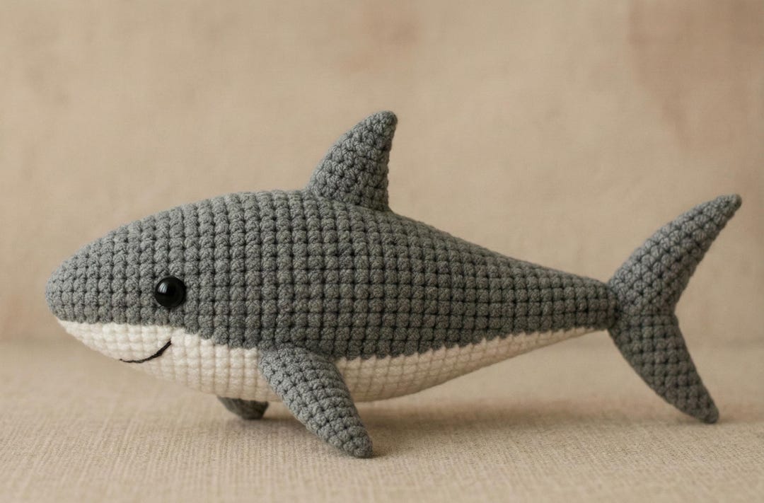 Amigurumi Shark Crochet Pattern Plush Baby Shark Toy (PDF) - Etsy