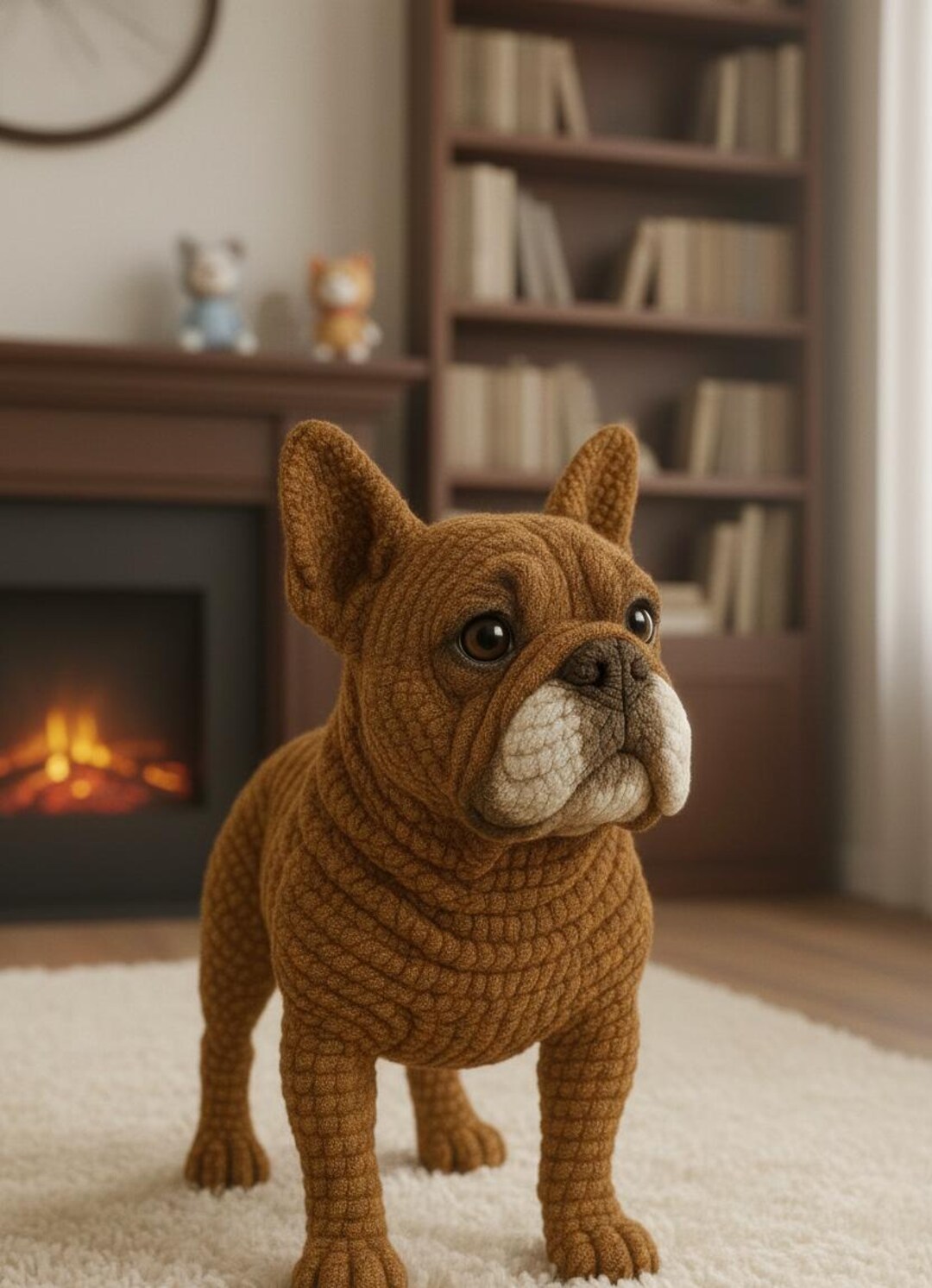 Realistic Bulldog Amigurumi Crochet Pattern PDF • French Dog Plush Toy ...