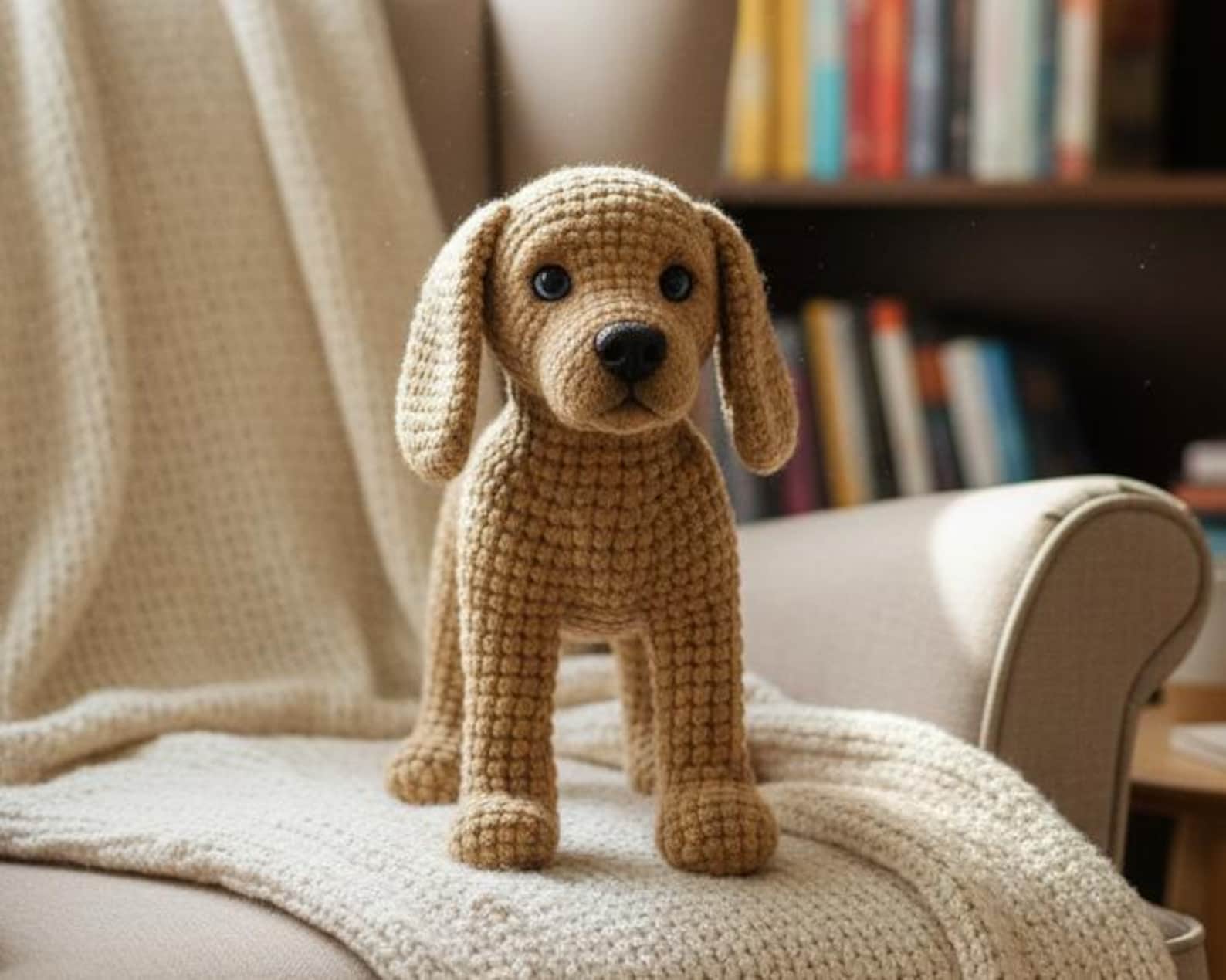 Realistic Amigurumi Dog Crochet Pattern PDF – Labrador Puppy Plush Toy ...