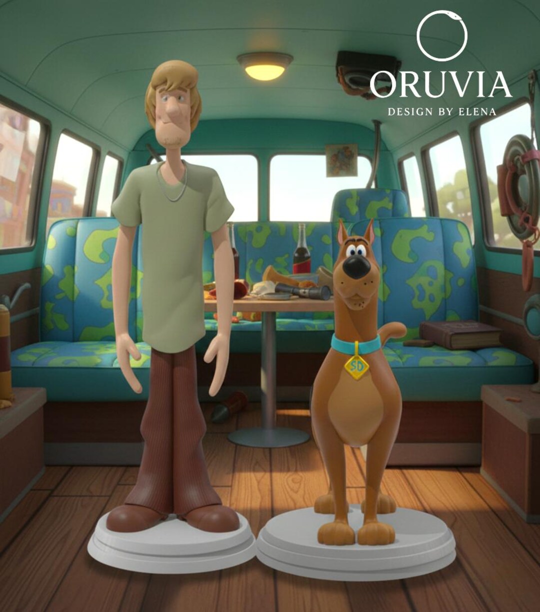 Scooby Doo and Shaggy 3D STL Files - Cartoon Figures 3D Print Model ...