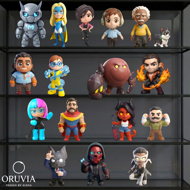 Dispatch Characters 3D STL Bundle I Game Figures STL Pack I Digital ...