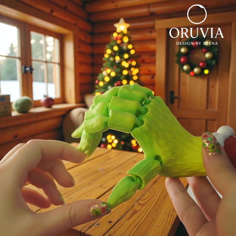 Grinch Flexi Hand 3MF File - Etsy