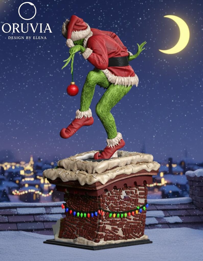 Grinch Diorama 3D STL Files - Etsy UK