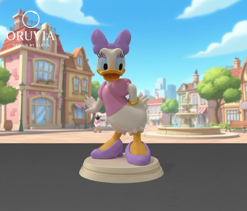 Daisy Duck Figure 3D STL File - Etsy