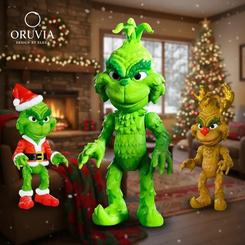 Grinch Dragon 3d Print File - Etsy Canada