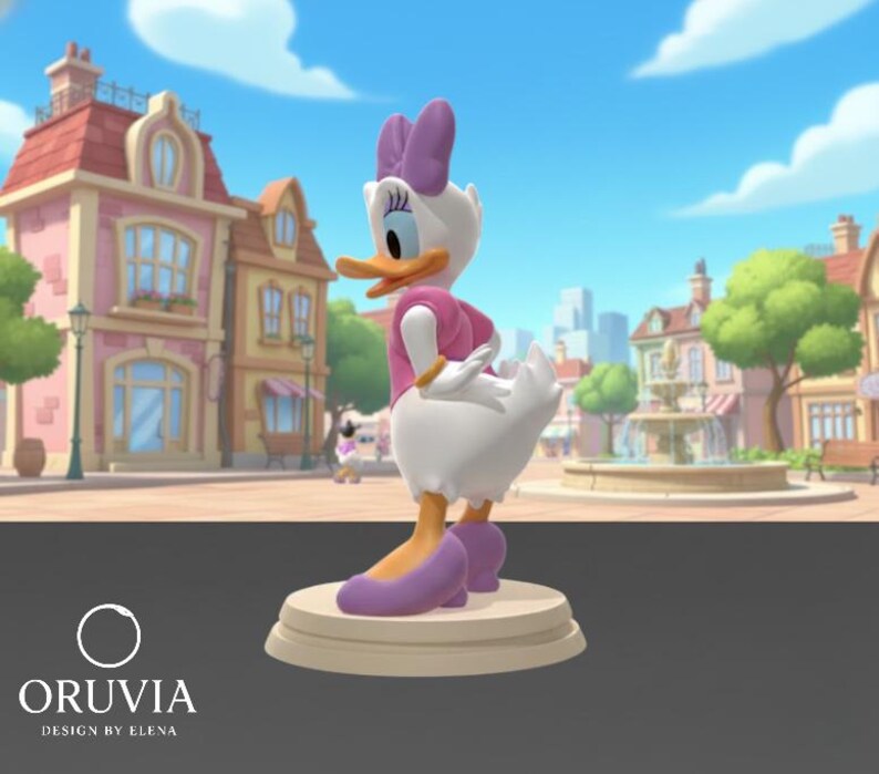 Daisy Duck Figure 3D STL File - Etsy