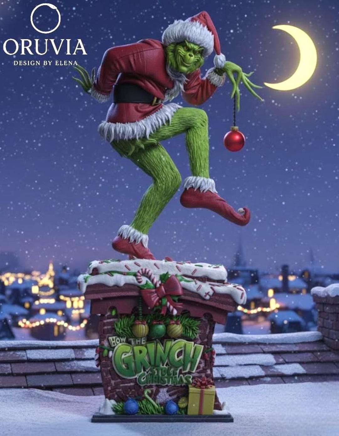 Grinch 3D STL Files - Etsy Canada