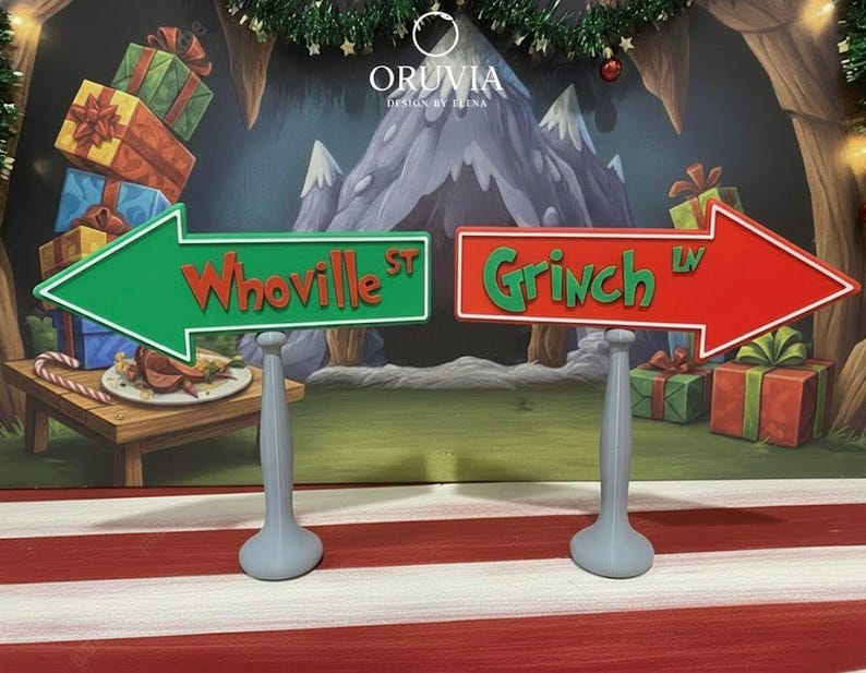 Grinch Signs 3D STL Files - Etsy