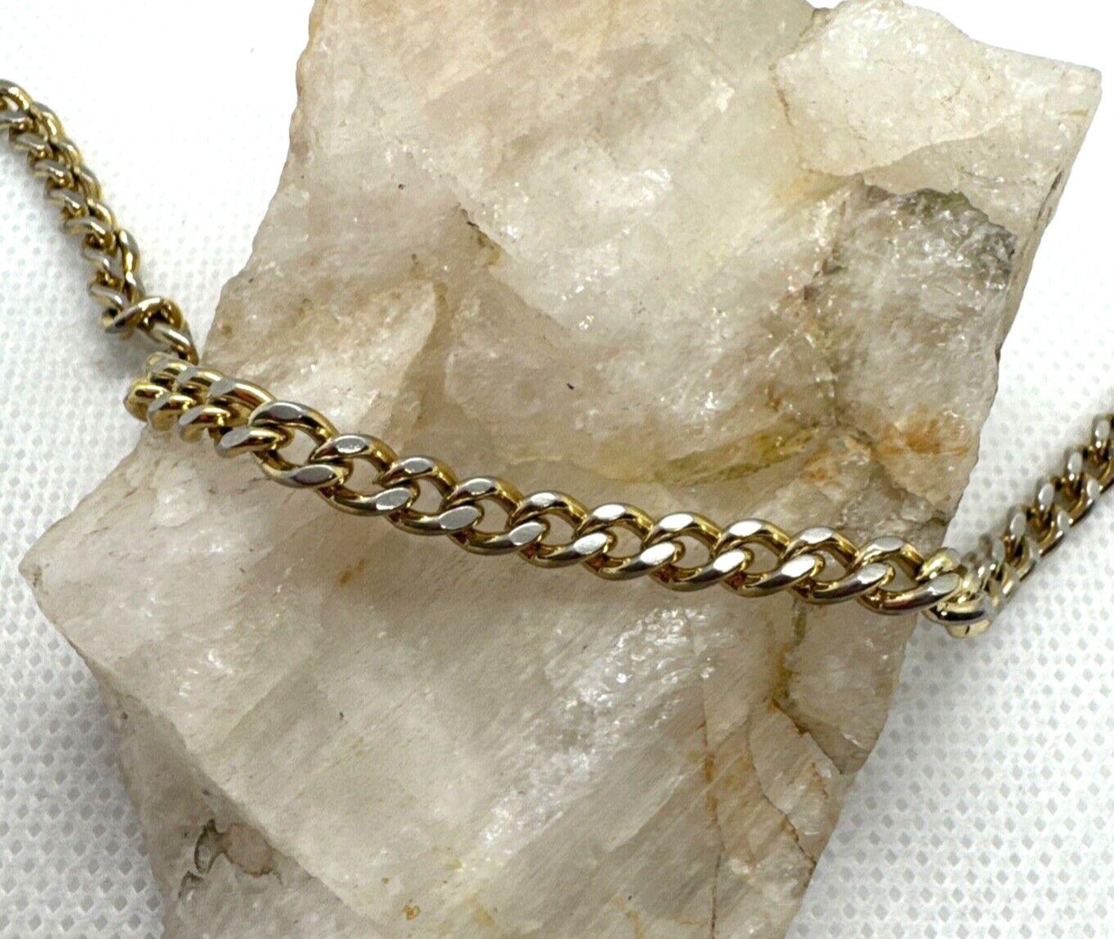 Vintage Monet Gold Tone Textured Link Chain 54'' Necklace Retro 80s 90s ...