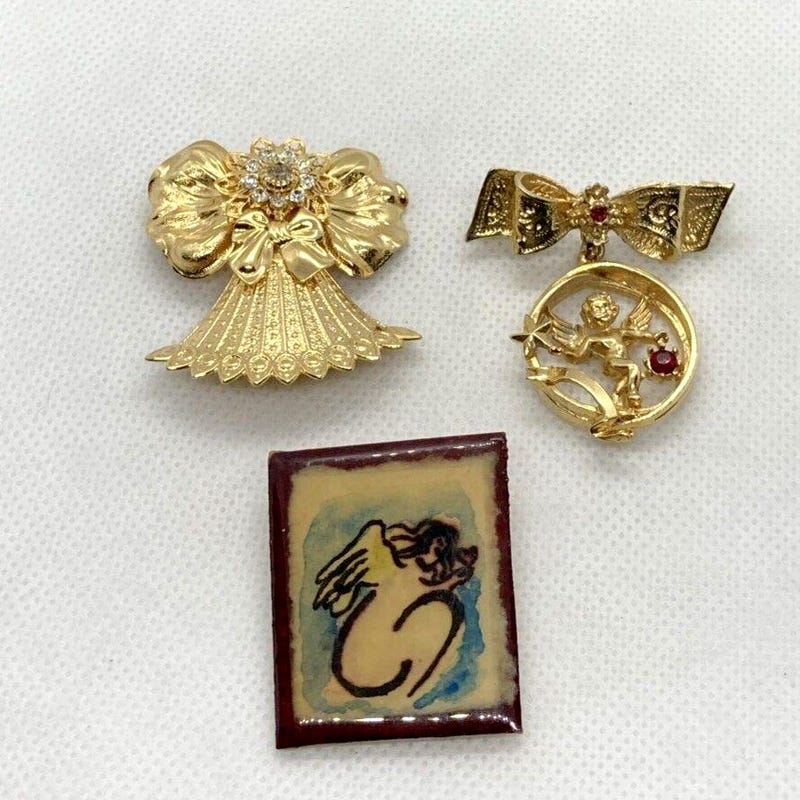 Jane Angel Brooch - Etsy