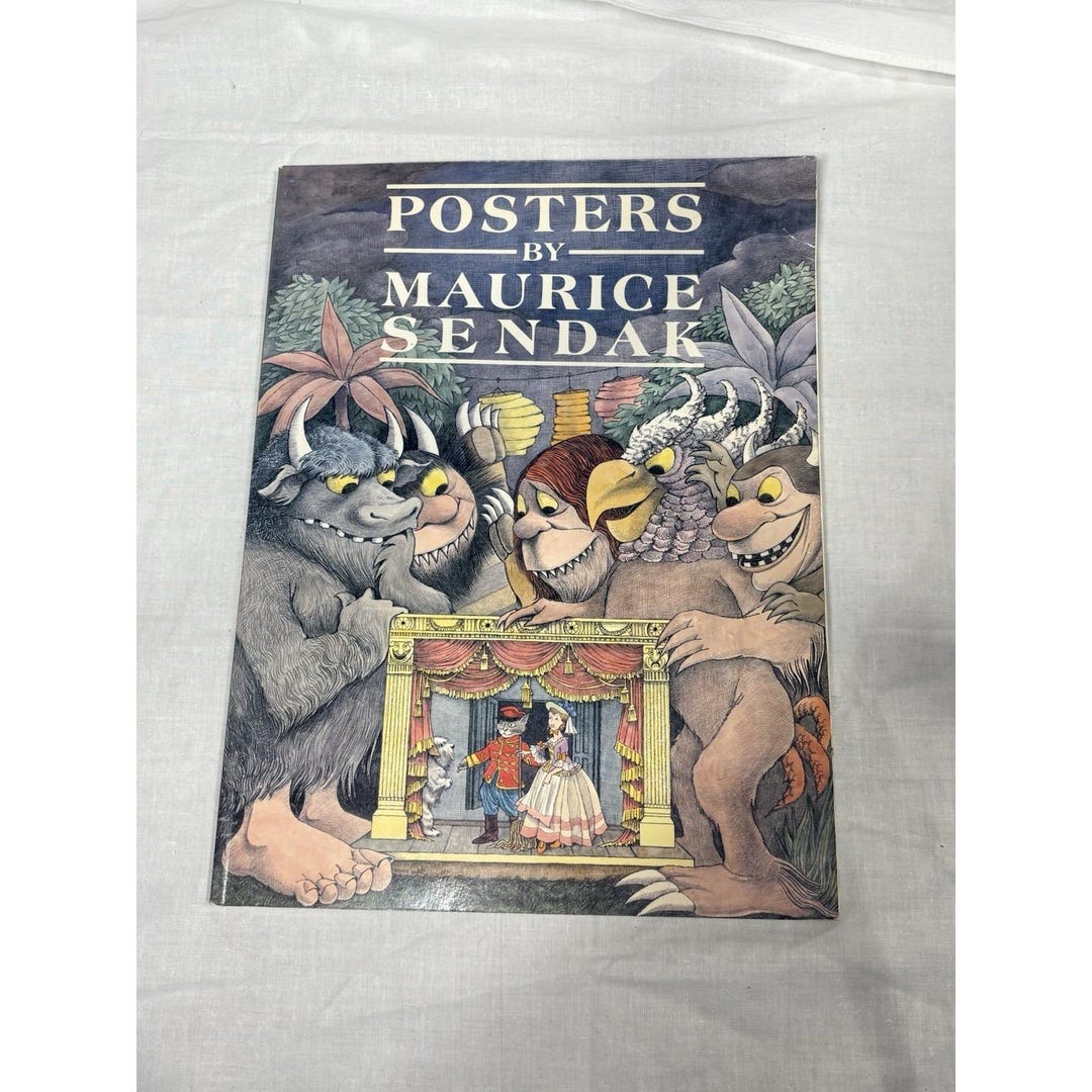 Posters by Maurice Sendak 1986 Vintage Book Portfolio 24 Prints Wild ...