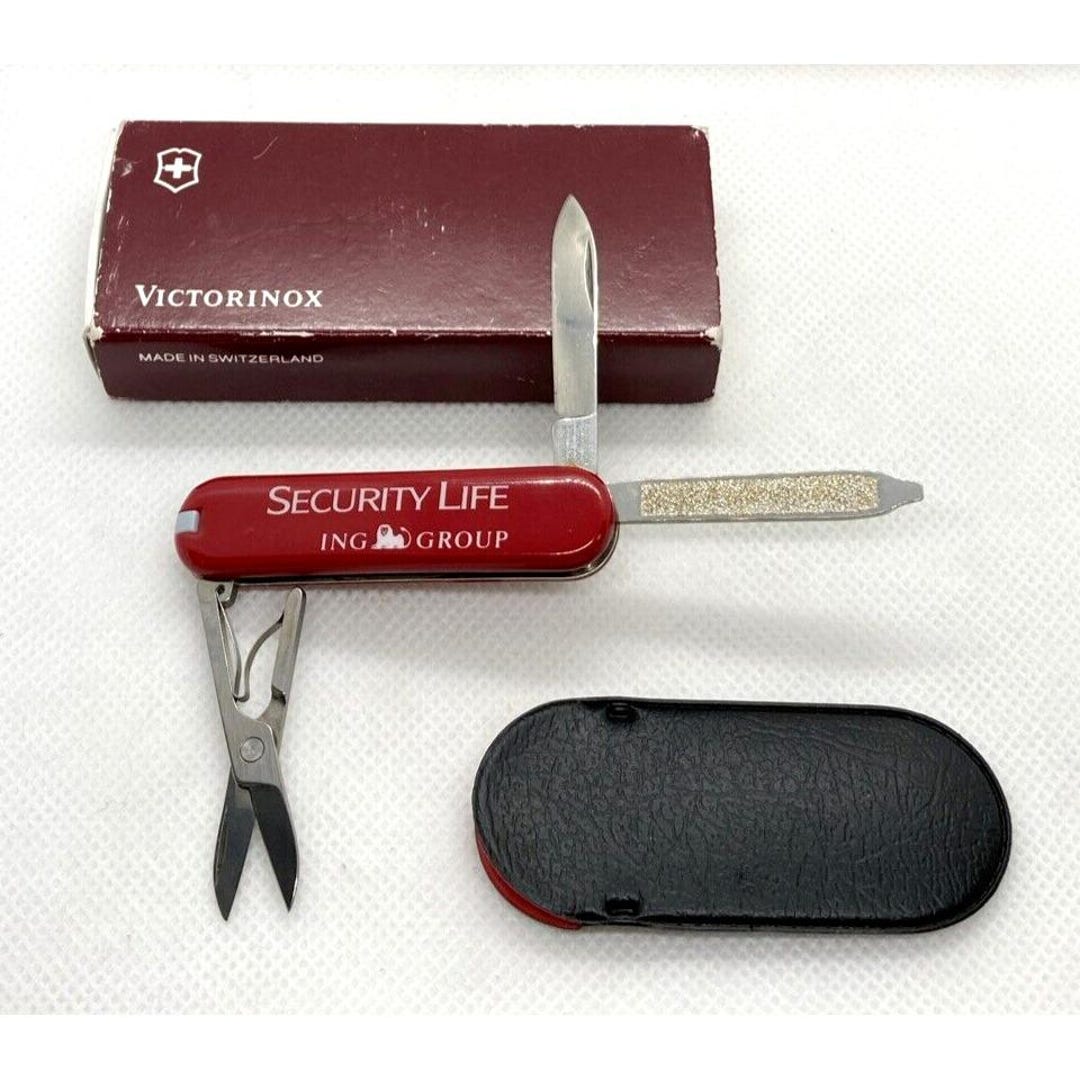 Victorinox 58mm Swisslite Swiss Army Knives Security Life ING Group Red ...