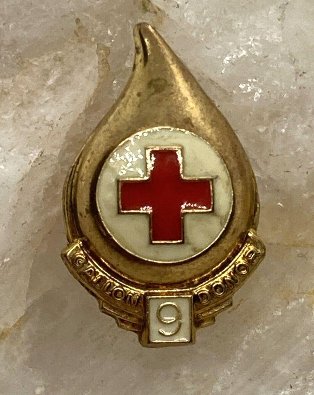 Vintage Red Cross 9 Gallon Donor Blood Donor Gold Tone Pin Lapel Pin - Etsy