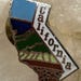 Vintage California Enamel State Outline Pin Travel Souvenir MAFCO ...