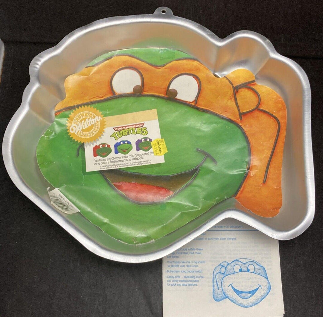Vintage 1991 Wilton Teenage Mutant Ninja Turtles TMNT Cake Pan 2105 ...