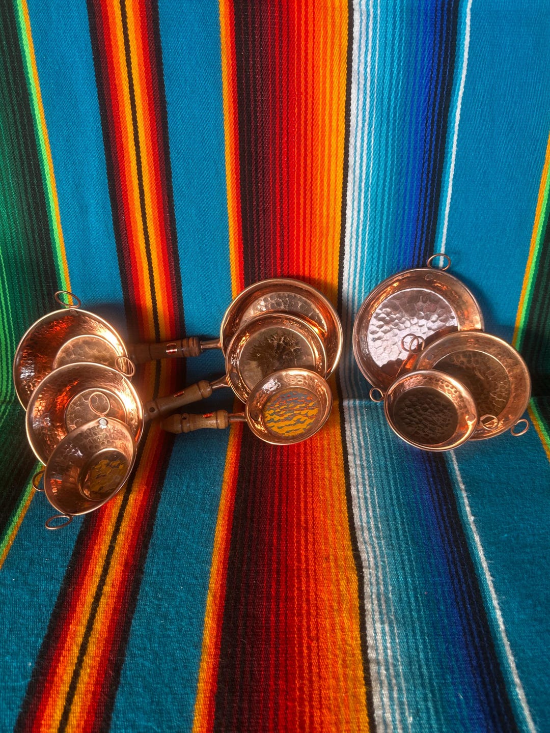 Hammered Copper Miniatures, Copper Cazo, Copper Paella Pan, Copper Pan ...