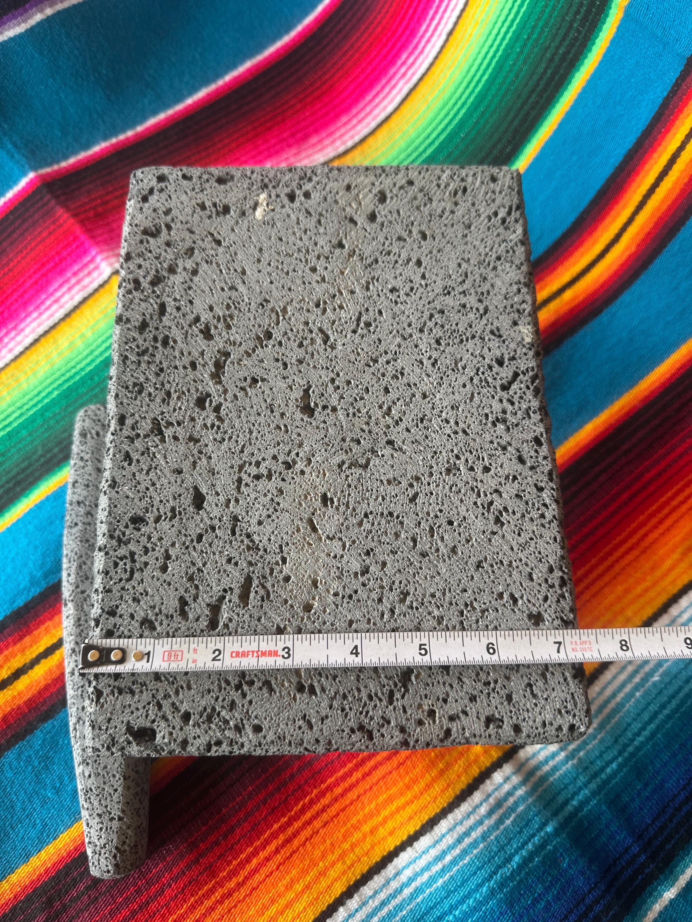 10 Inch Metate Con Mano, Volcanic Rock Mealing Stone, Metate and ...