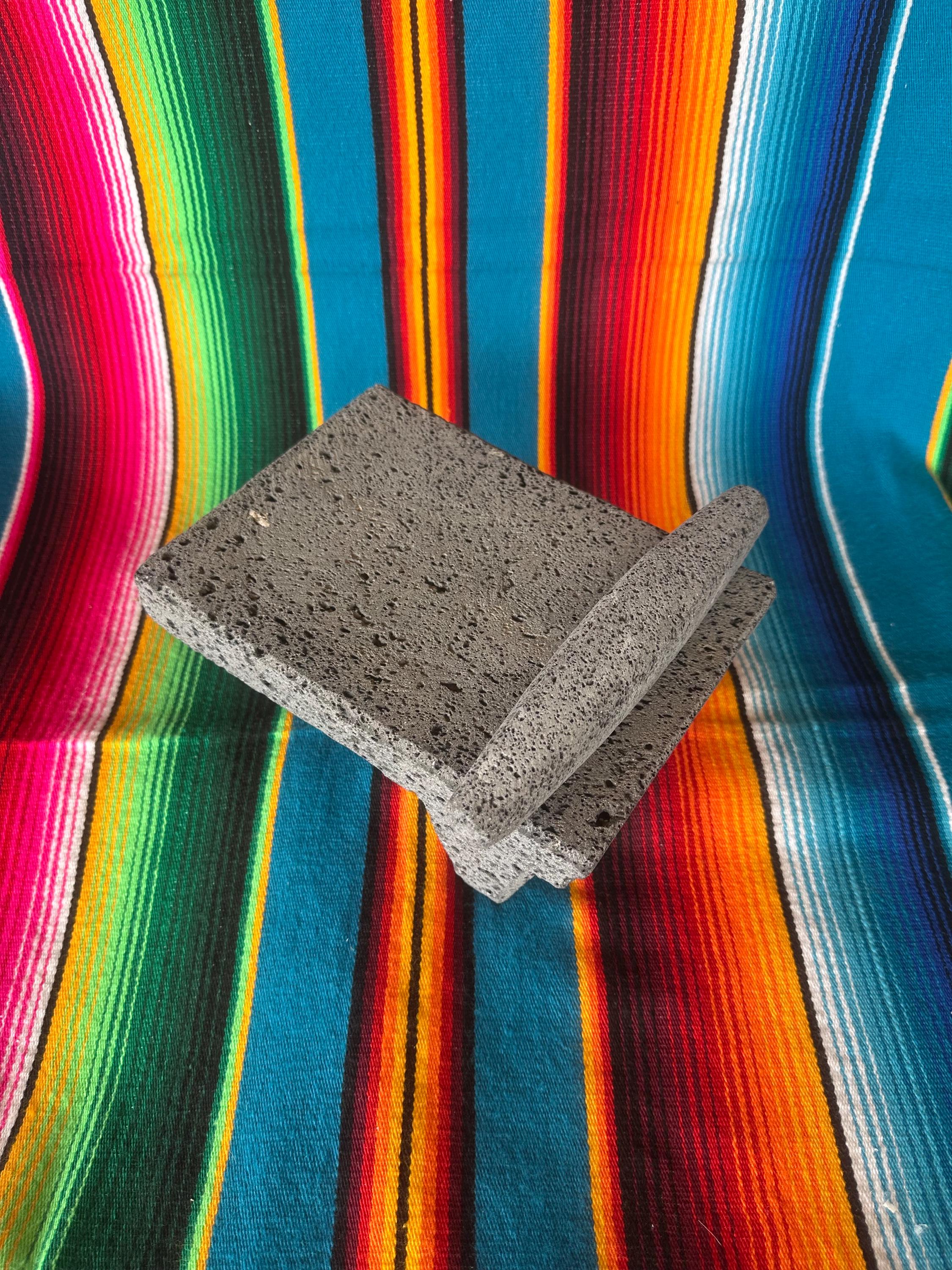 10 Inch Metate Con Mano, Volcanic Rock Mealing Stone, Metate and ...