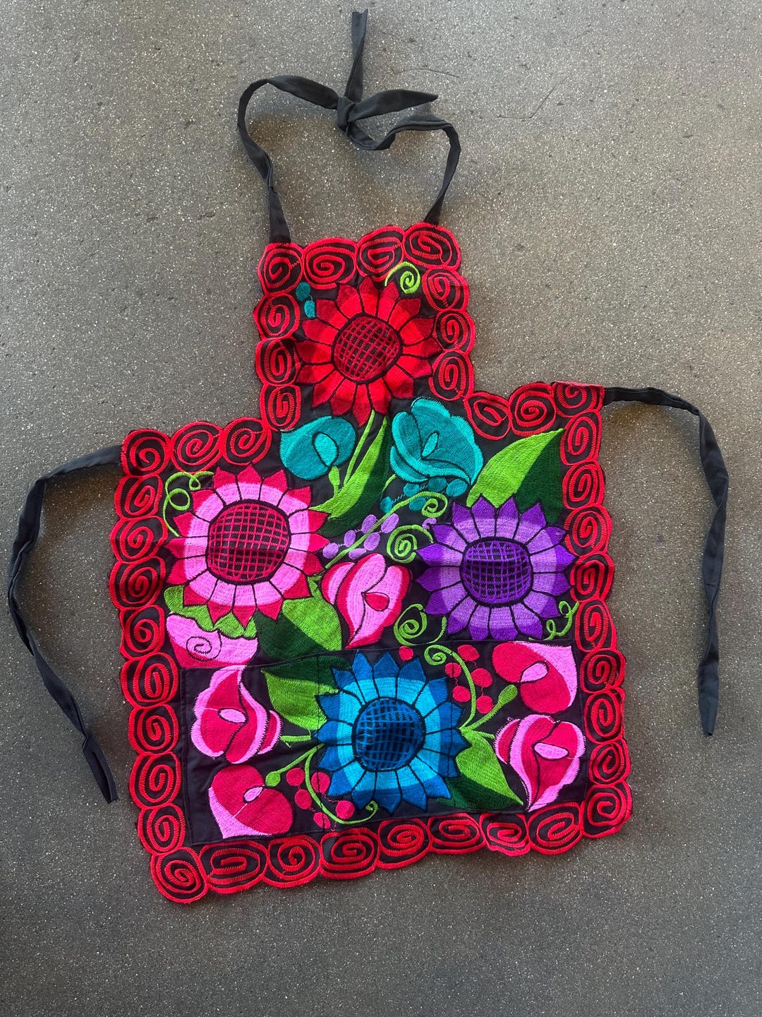 Artesania Mexicana, Mandil Mexicano Bordado, One Size Fits All! Mexican ...
