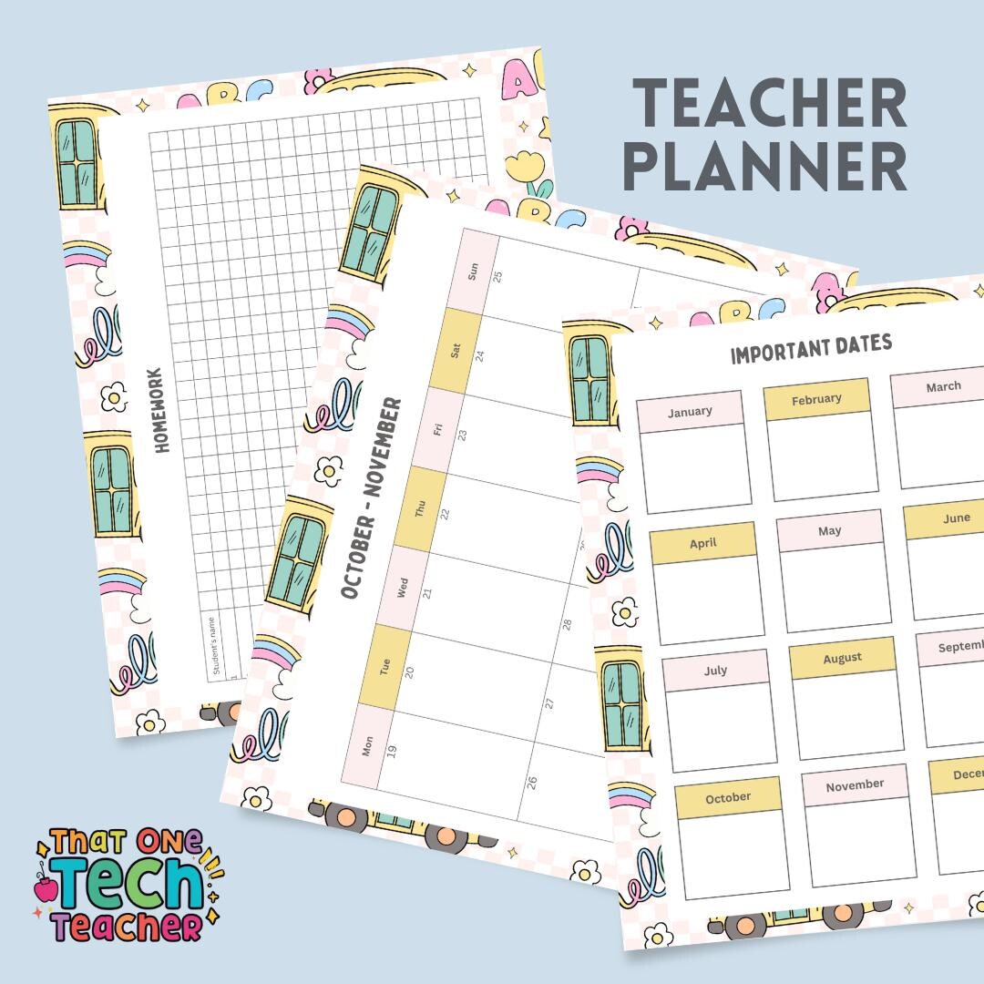 2026 Digital Teacher Planner: Editable Classroom Organizer (pdf ...