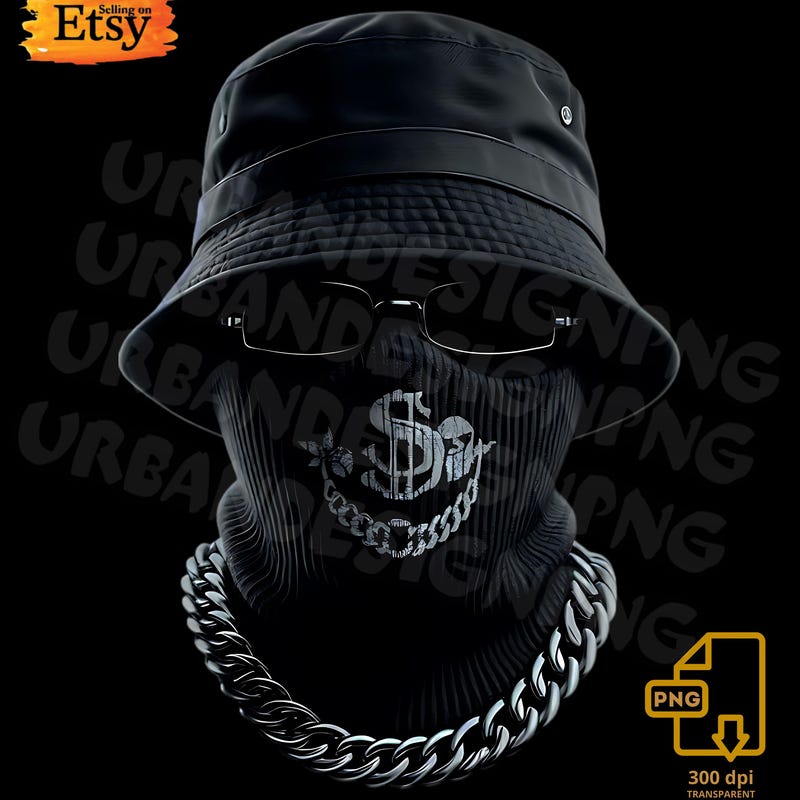 Gangster Mask - Etsy