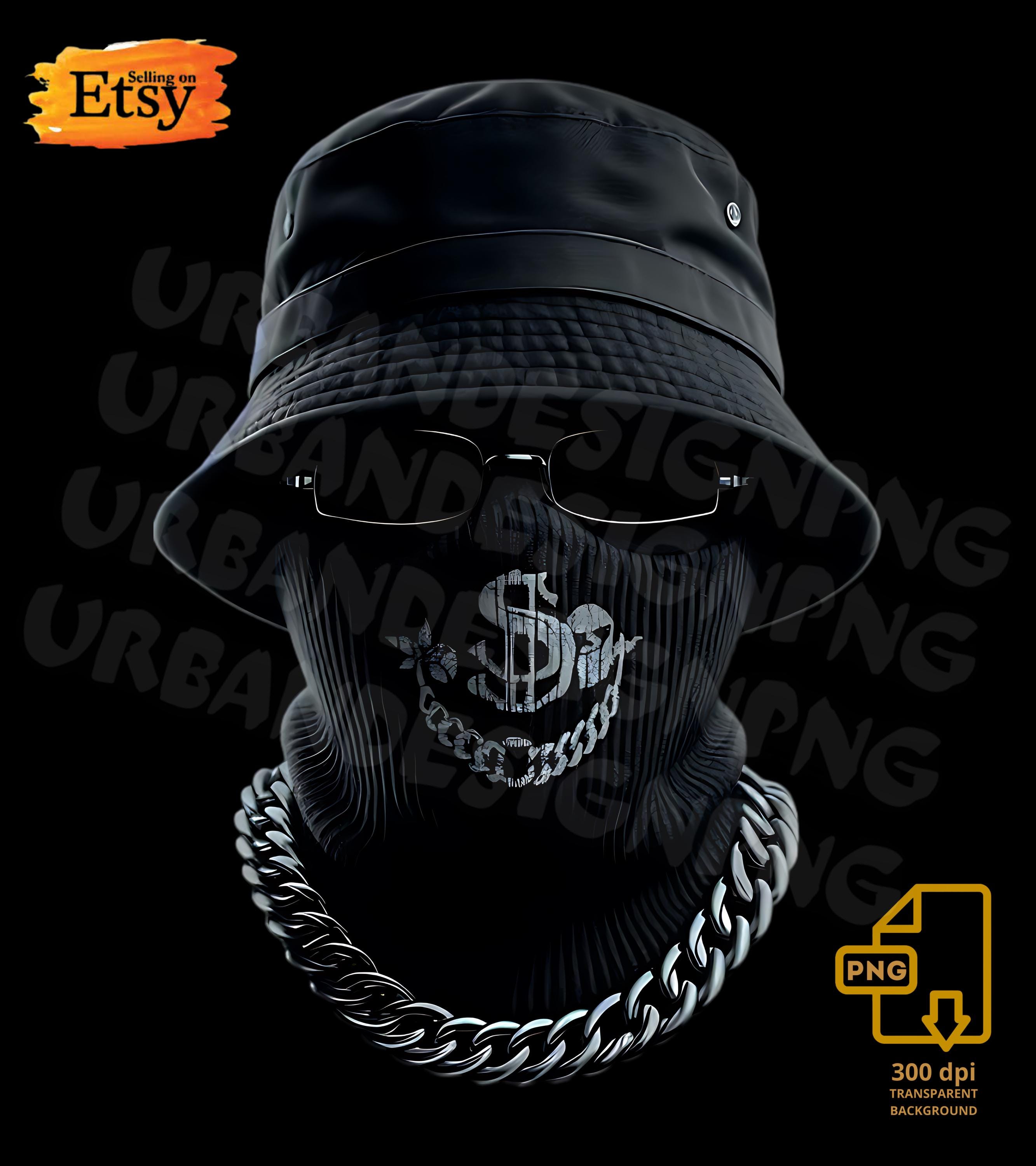 Dark Streetwear Mask Art | Urban Gangster PNG (digital Download) - Etsy