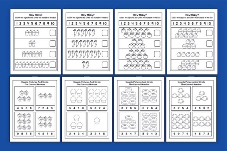 First Grade Math Worksheets Printable Bundle for Homeschool & Teachers ...