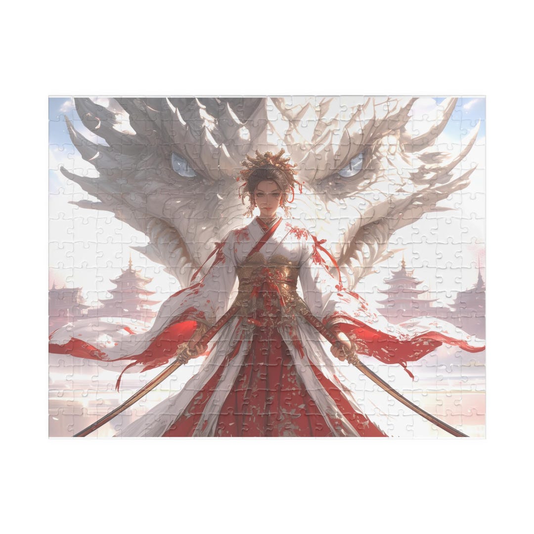 Priestess of the Sacred Dragon Fantasy Warrior Jigsaw Puzzle 252 520 ...