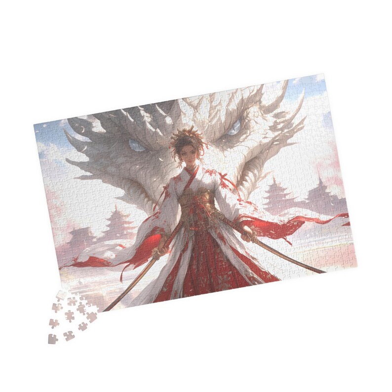 Priestess of the Sacred Dragon Fantasy Warrior Jigsaw Puzzle 252 520 ...