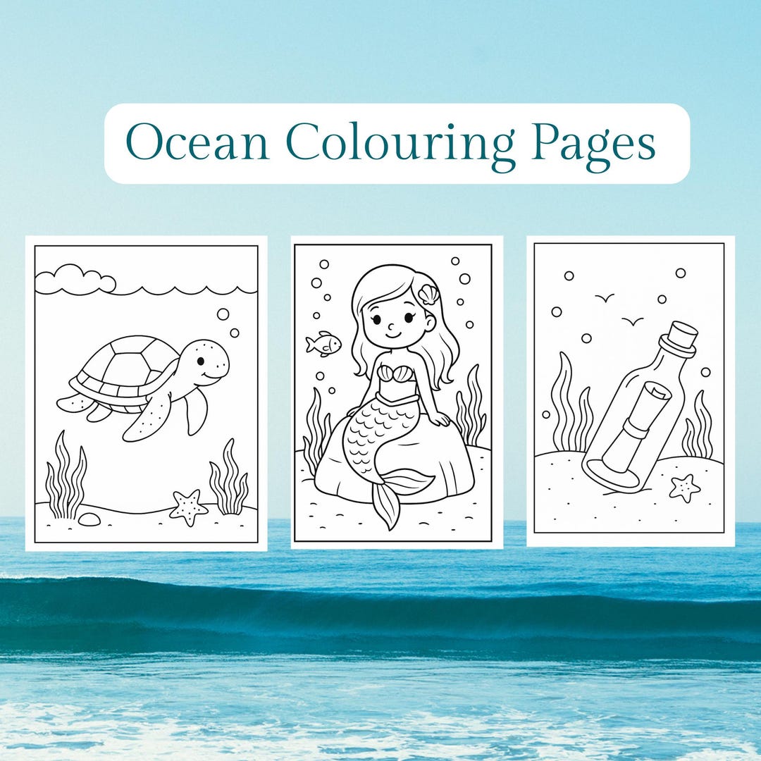Ocean Animals Coloring Book for Kids: Under the Sea Printable (PDF ...