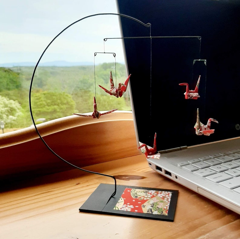 Red & Fans - Desktop Crane Mobile - Etsy