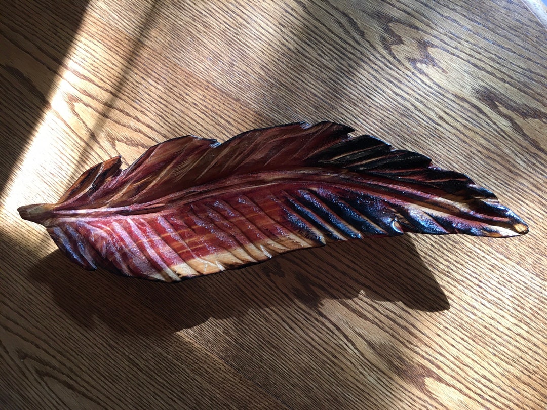 Feather Dish Chainsaw Carving - Etsy